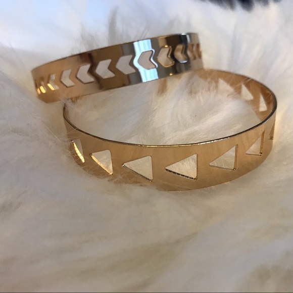 Jewelry | Gold Bangle Set | Poshmark